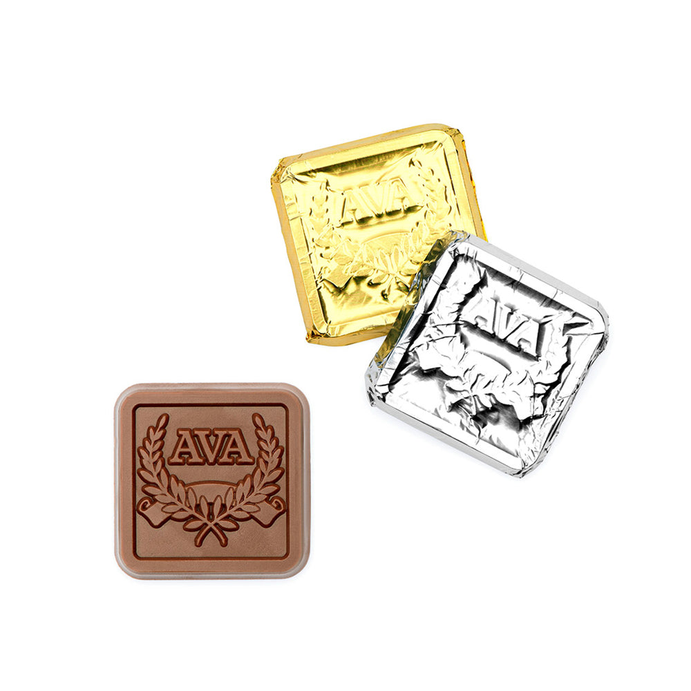 Custom Logo Chocolate Squares (1.5") | Add Your Logo & Design
